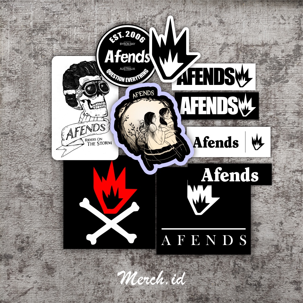 Jual Stiker distro brand Afends / Sticker Pack | Shopee Indonesia