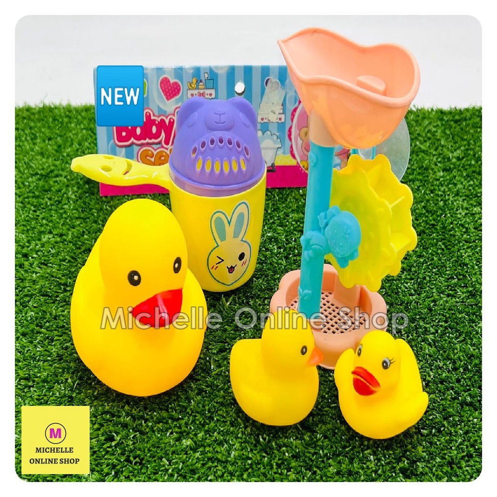Jual Michelleonlineshop Mainan bayi vinil bebek mandi gayung | Shopee ...