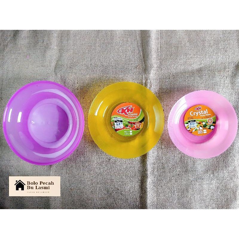 Jual Piring Plastik Merk Crystal KH 4 ukuran 12 cm, 18 cm, 20 cm 22 cm ...