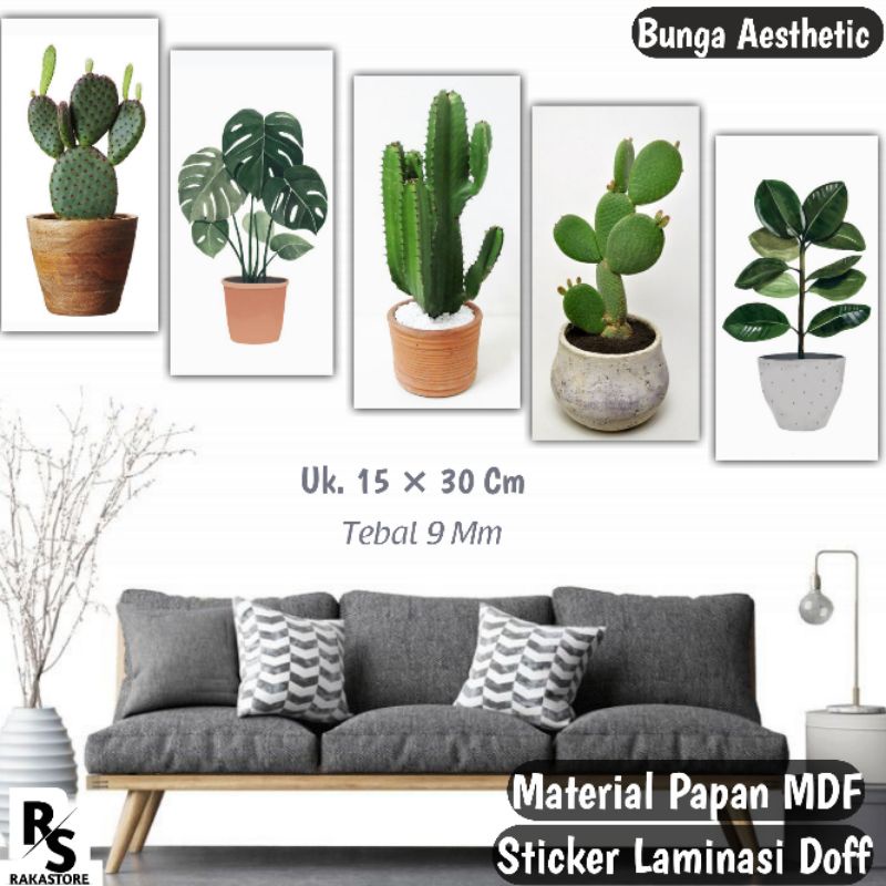 Jual Poster Bunga Aesthetic/ Hiasan Bunga Aesthetic/ Poster MDF/ Hiasan ...