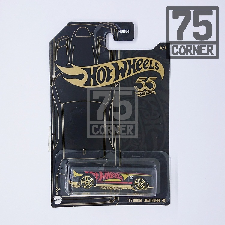 Jual [ 75 CORNER ] HW Hot Wheels 55th Anniversary Black Gold 2015 Dodge ...