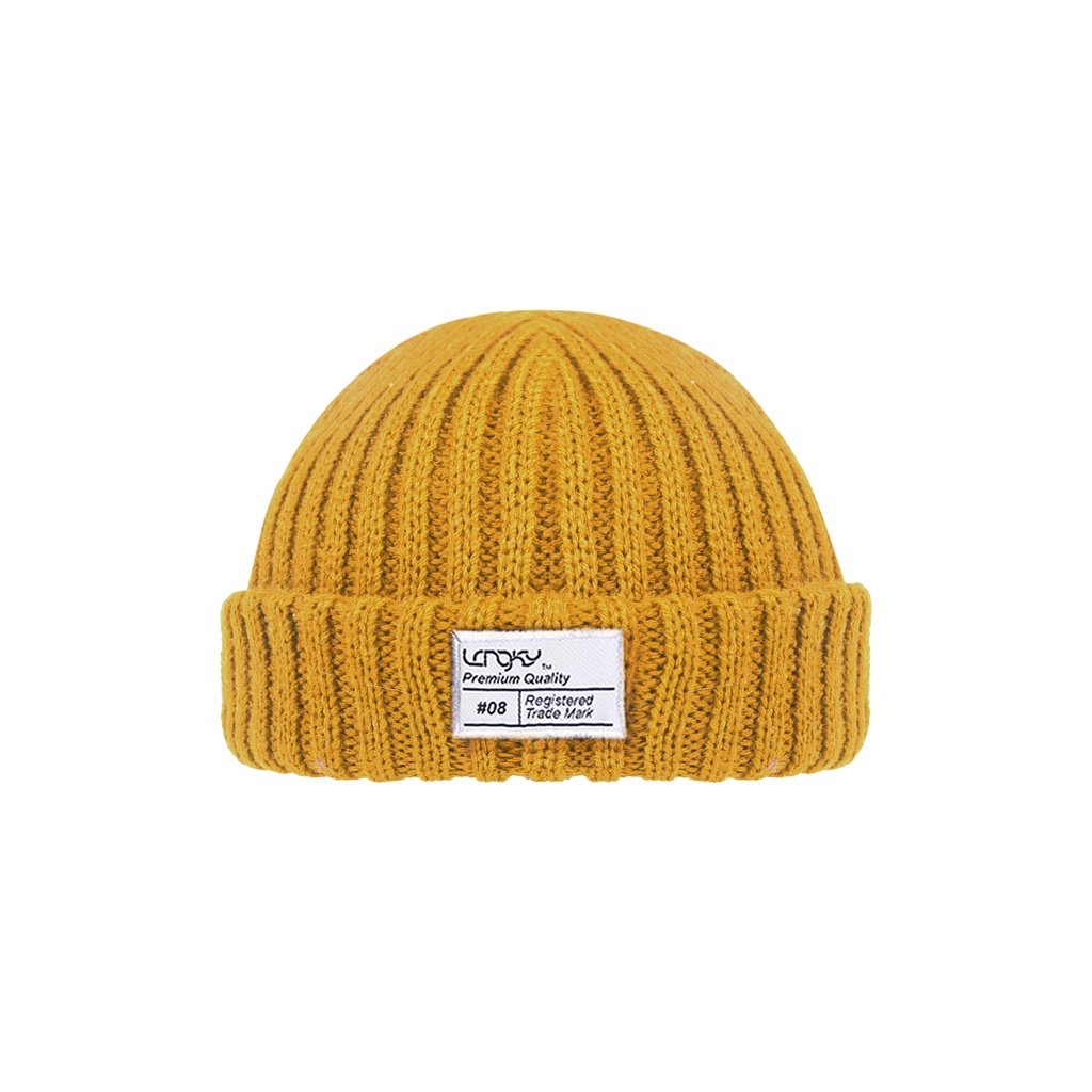 Jual Kupluk Rajut Distro Bandung Unisex Langky Beanie Plank Hitam ...