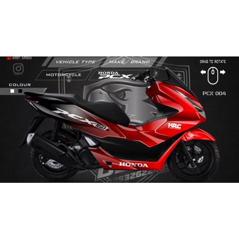 Jual ID DECAL STICKER PCX FREE CUSTOM DESAIN | Shopee Indonesia