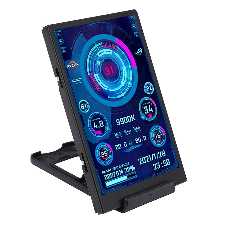 Jual Mini Lcd Screen Ips 3 5 Inch Display Usb Type C Cpu Gpu Ram