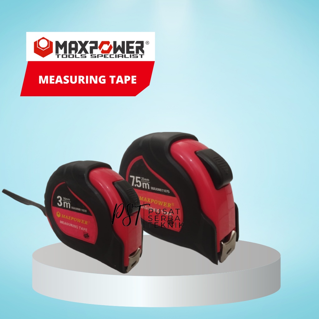 Jual METERAN TUKANG 3M 5M 7,5M METER MAXPOWER / MEASURING TAPE | Shopee ...