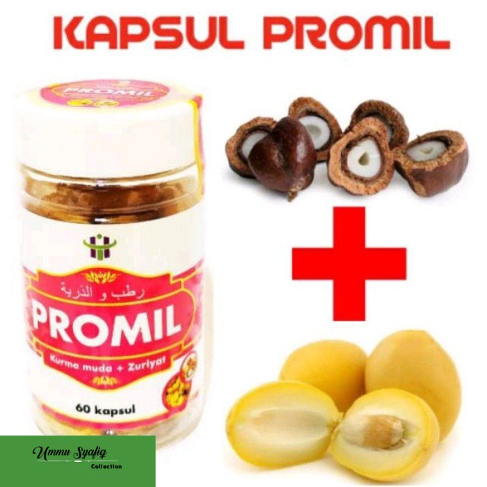 Jual PROMIL Kurma Muda Plus Zuriat 60 Kapsul | Shopee Indonesia