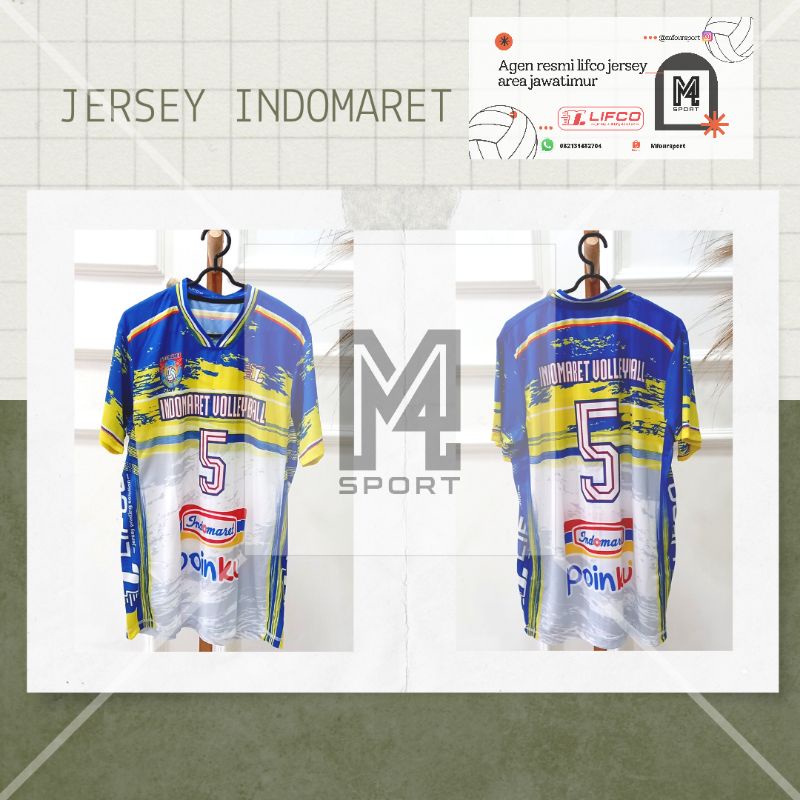Jual jersey indomaret by lifco jersey / MJI01 | Shopee Indonesia