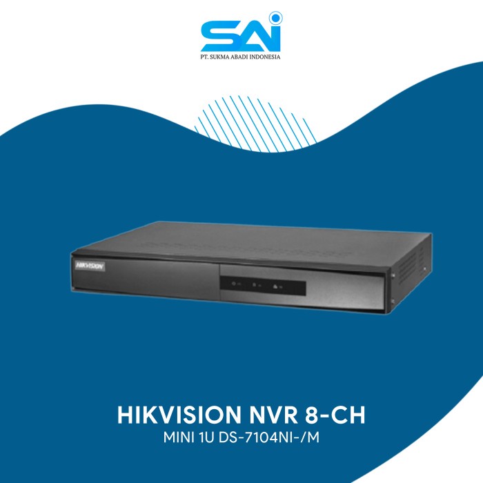 Jual HIKVISION NVR 8-CH Mini 1U DS-7104NI-Q1/M Black | Shopee Indonesia