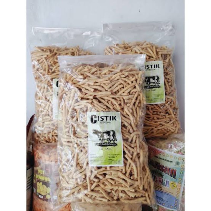 Jual stik bawang cistik bawang renyah gurih 500gr | Shopee Indonesia