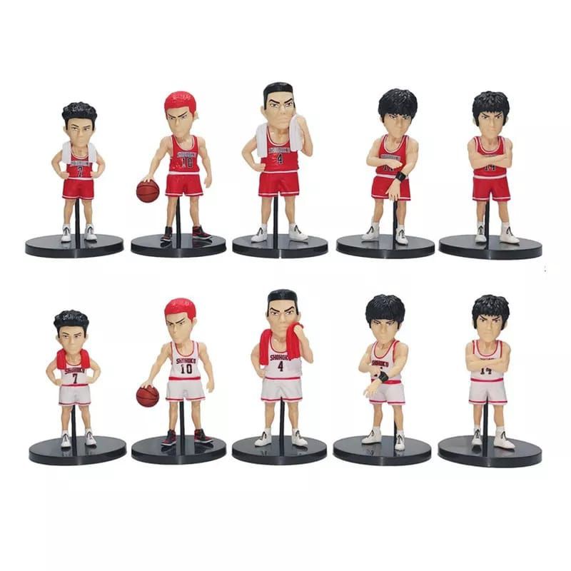 Jual figure set basket team hanamichi sakuragi slam dunk shohoku ...