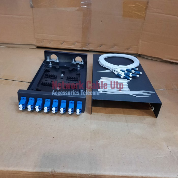 Jual Mdo Otb Wall/Odf/Roset 16 Core Lc-Lc Duplex Singlemode Komplit ...