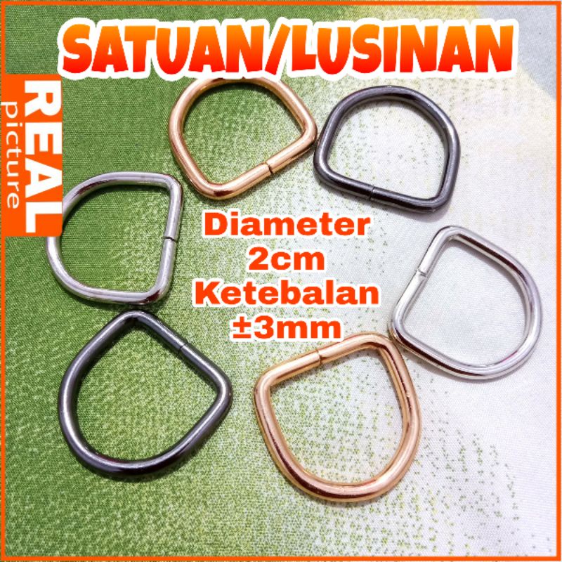 Jual RING D 2CM TAS DOMPET BESI NICKLE SATUAN - Kattelaurents | Shopee ...