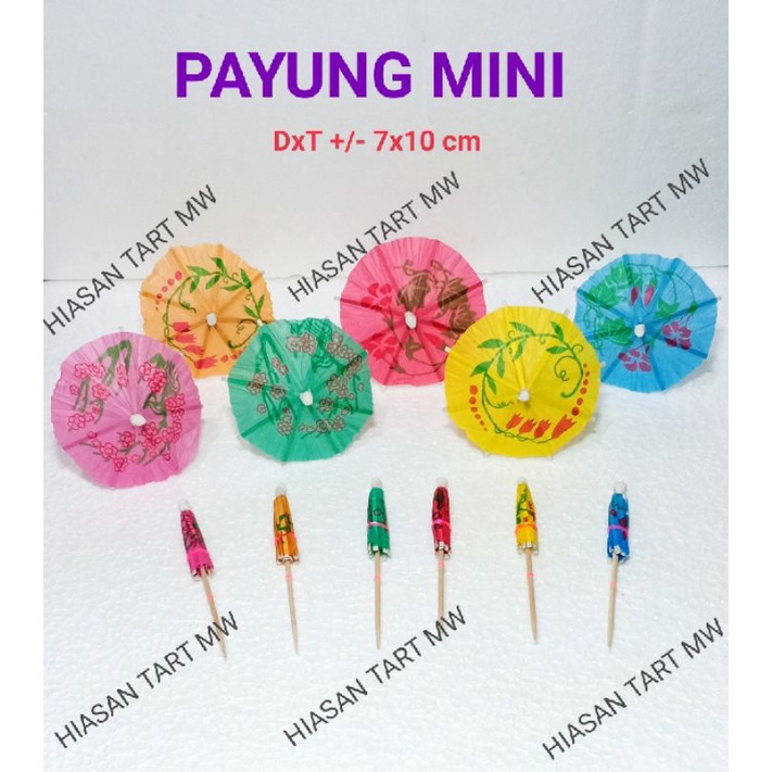Jual Payung Mini Hiasan Kue atau Minuman / Mini Umbrella Cocktail ...