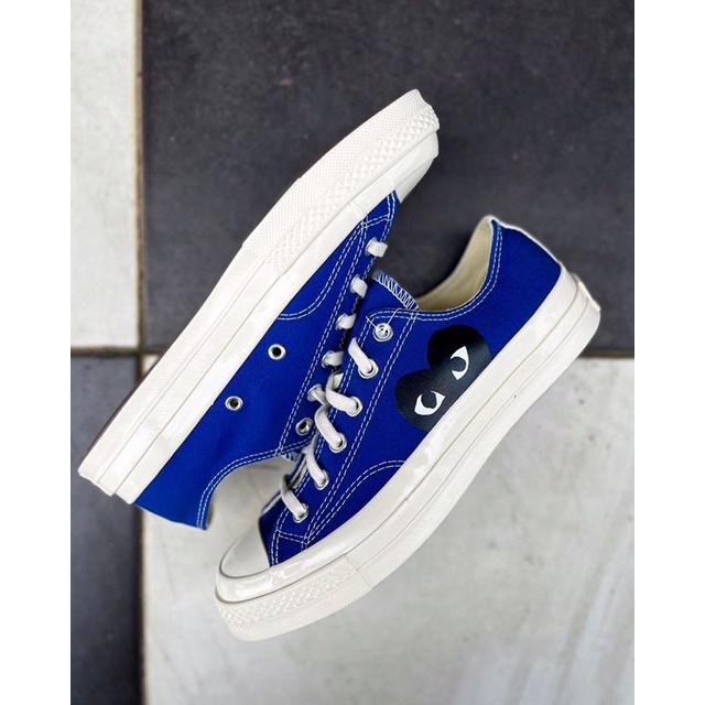 Jual Converse Play CDG Low Blue Quartz ( Original Authentic 100% ...