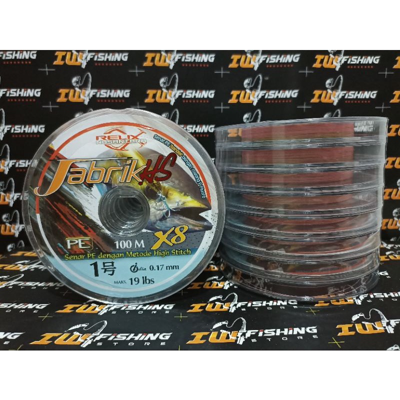 Jual Senar PE relix jabrik HS multicolor per rol 100 meter conecting ...