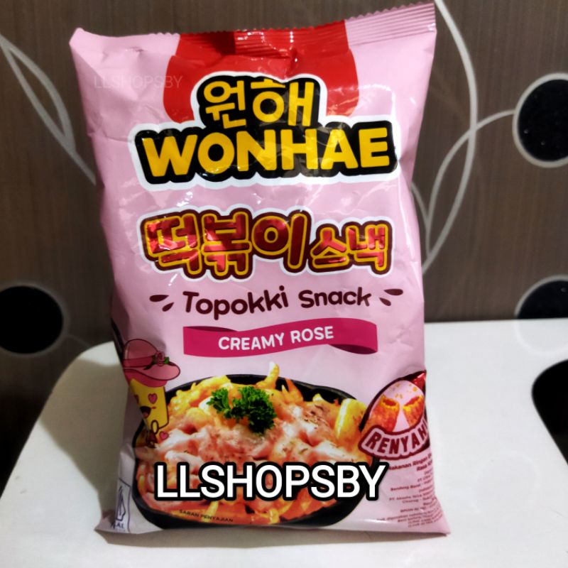 Jual wonhae topokki snack creamy rose 80g halal mujigae makanan ringan ...