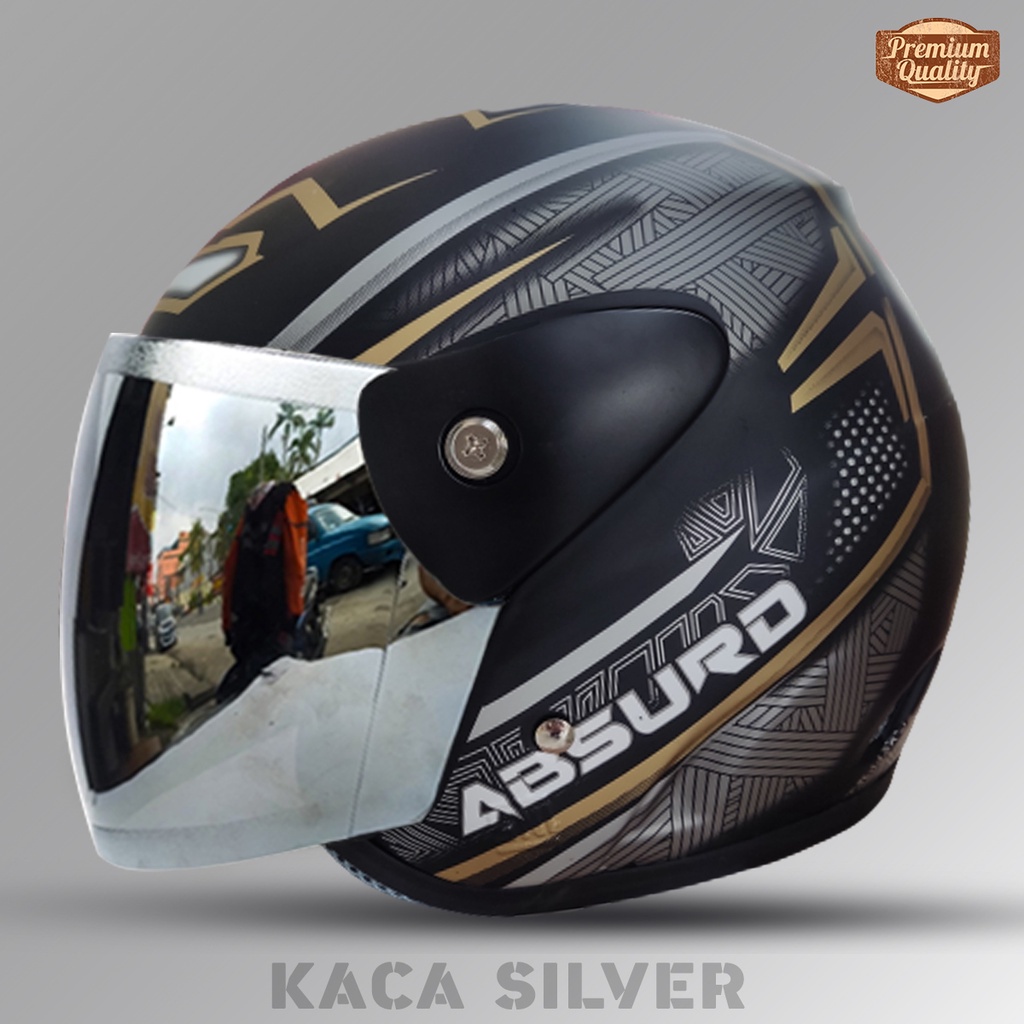 Jual Helm Half Face Dewasa Evolution Seperti Helm GM Original Motif ...