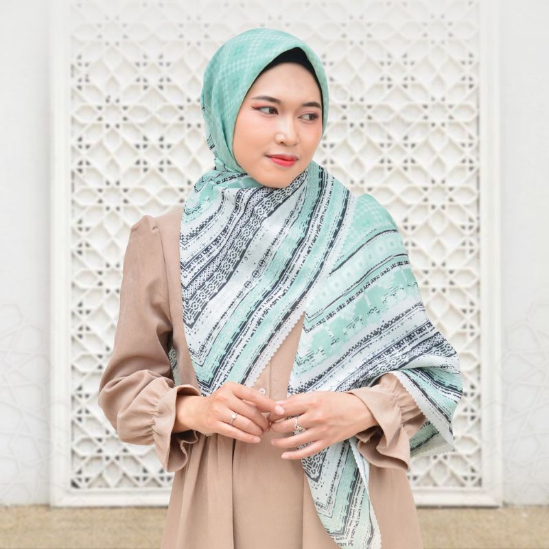 Jual Hijab Jilbab Jumbo Syar'i 140 x 140 cm motif Lunara series // Hijab Jilbab Jumbo Syar'i ...