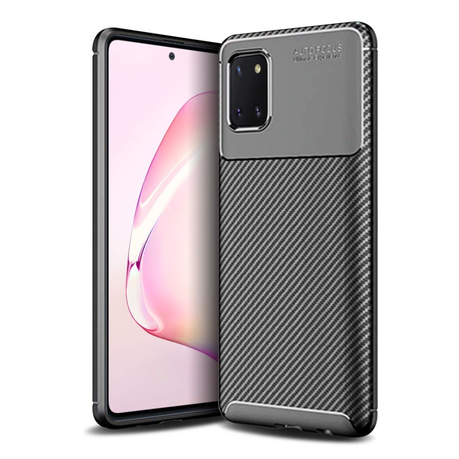 Jual SAMSUNG NOTE 10 LITE CASE CARBON AUTOFOCUS SLIM ARMOR PROTECTION ...