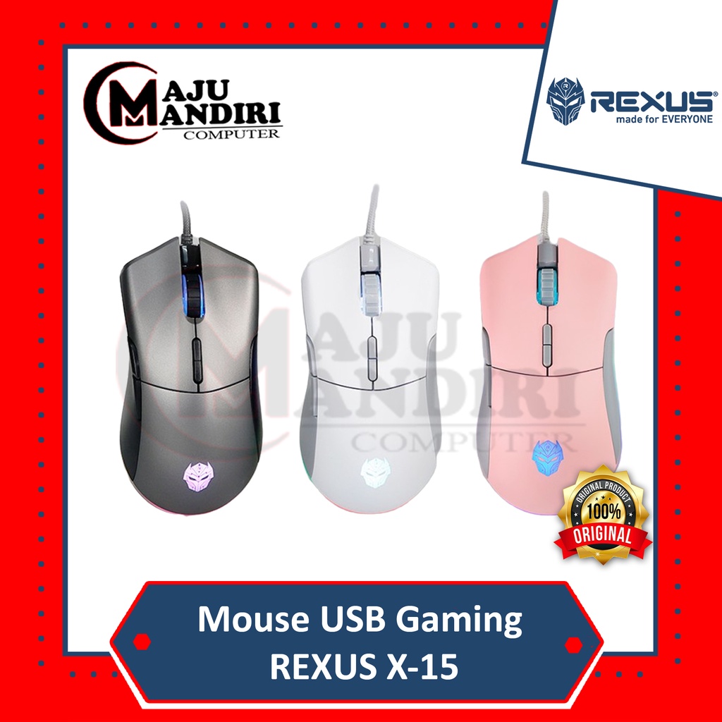 Jual REXUS MOUSE GAMING X15 | Shopee Indonesia