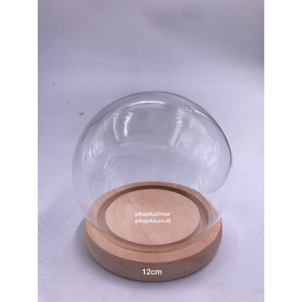 Jual Glass Dome Round / Glass Dome Bulat Ukuran 10cm,12cm,15cm | Shopee ...