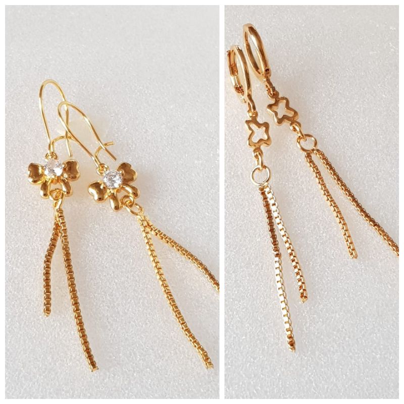 Jual Anting Jurai Fashion Anting Panjang Simple Buterly Perhiasan lapis ...