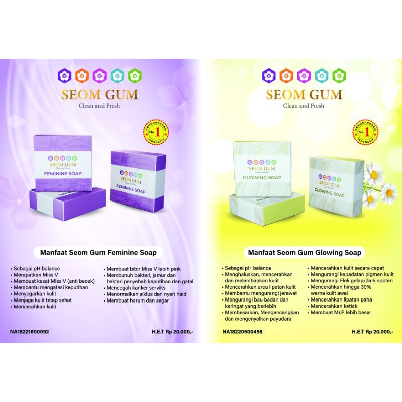 Jual SOEM GUM GLOWING SOAP / SOEM GUM FEMININE SOAP / SABUN GLOWING ...