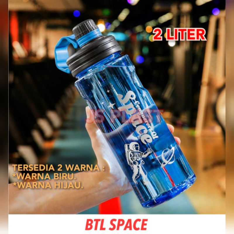 Jual Botol Minum Space 2 Liter Silicone Seal Anti Bocor - Botol Sport 2 ...