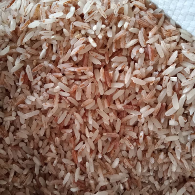 Jual Beras Merah Kampung Pulen Enak Versi Pink Pucat 1 Kg | Shopee ...