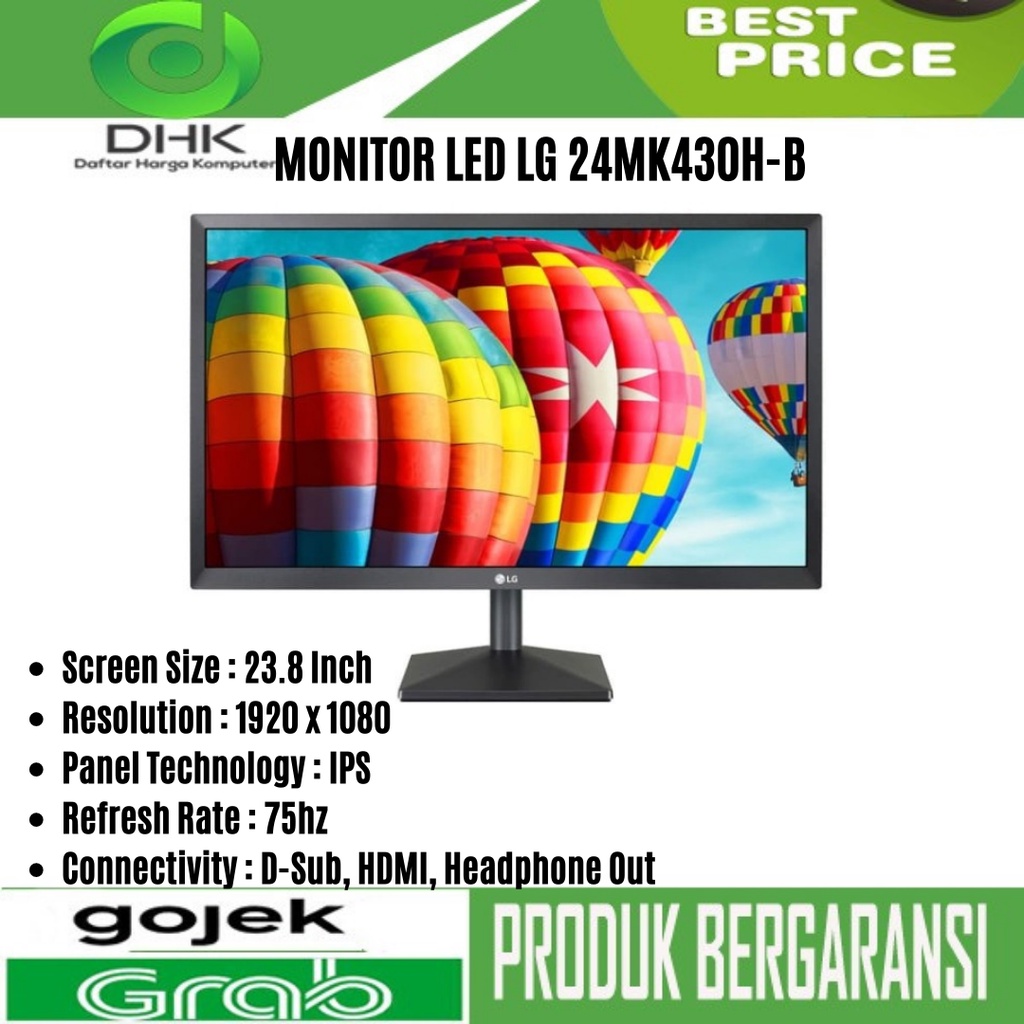 Jual Monitor LG 24MK430H-B 24” Class Full HD IPS LED with AMD freesync ...