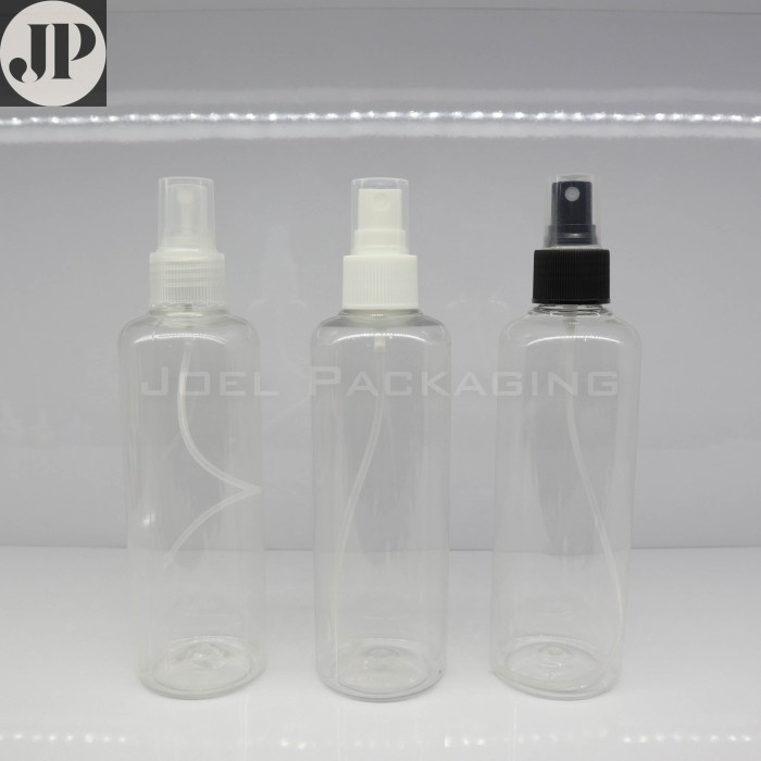 Jual BOTOL SPRAY 250ML PET HITAM PUTIH CLEAR SEMPROT BR 250 ML PLASTIK - Putih | Shopee Indonesia