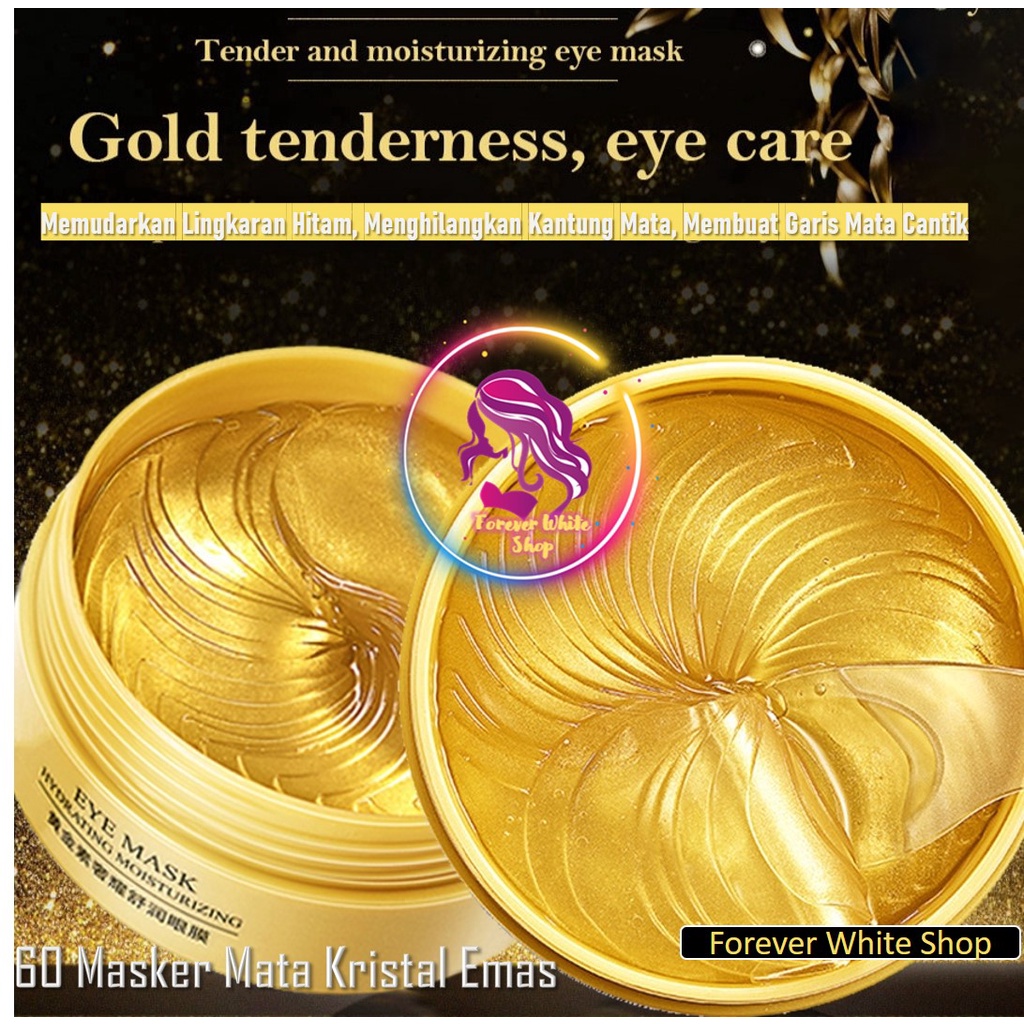Jual NEW Isi 60 Lembar Termurah !!! Masker Mata Gold Collagen Emas 24k ...