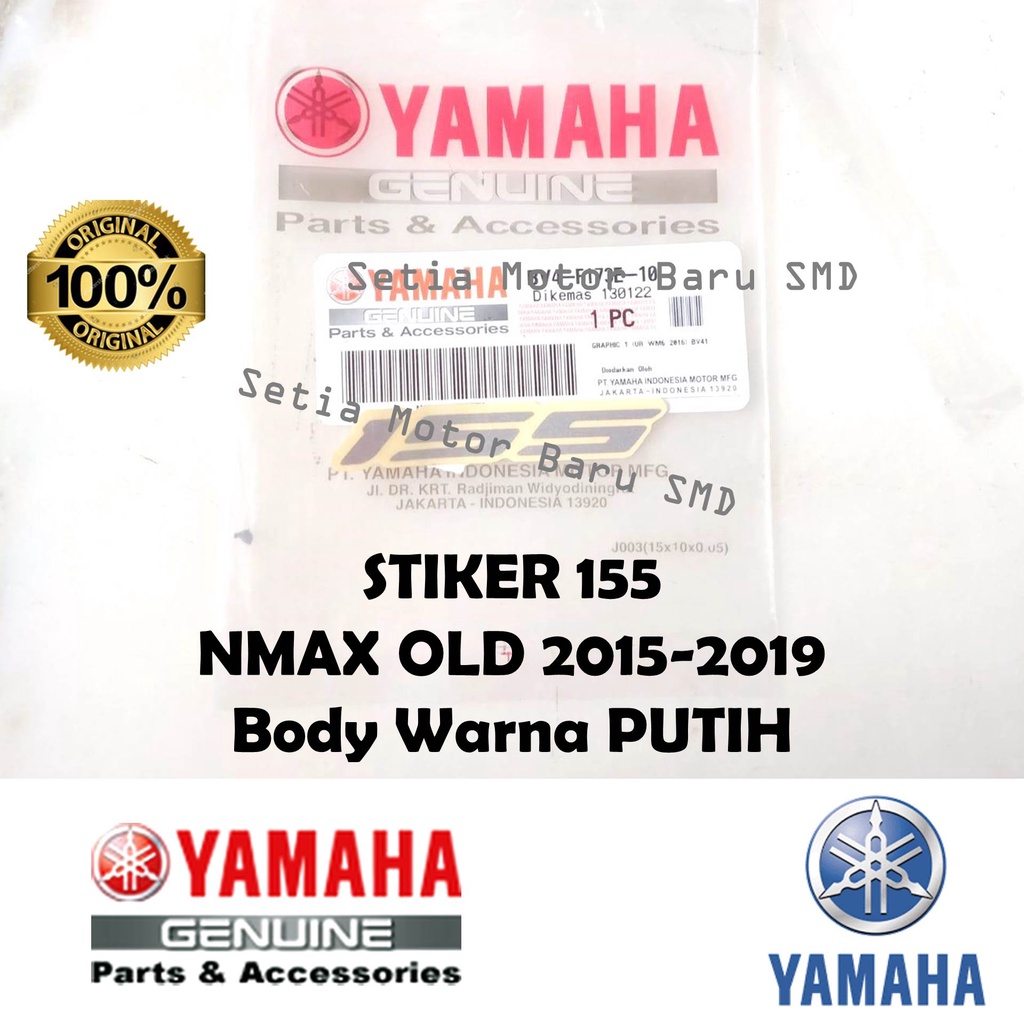 Jual Stiker 155 Emblem 2DP BV4-10 Nmax N Max Old Body Putih Asli ...