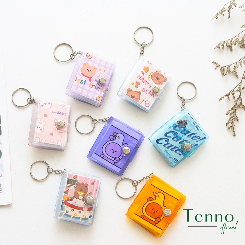 Jual TENNO Photo Album Mini 1 Inch 16 Pockets Jelly Color Glitter Shiny ...