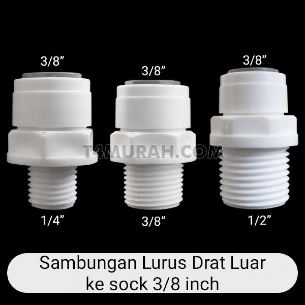 Jual Fitting ro drat luar 1/4 inch atau 3/8 inch atau 1/2 inch ...