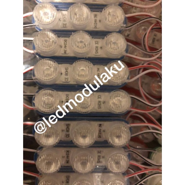 Jual LED modul 3 mata tipe 6520 24V 3 Watt - lampu variasi 3 led 24V ...