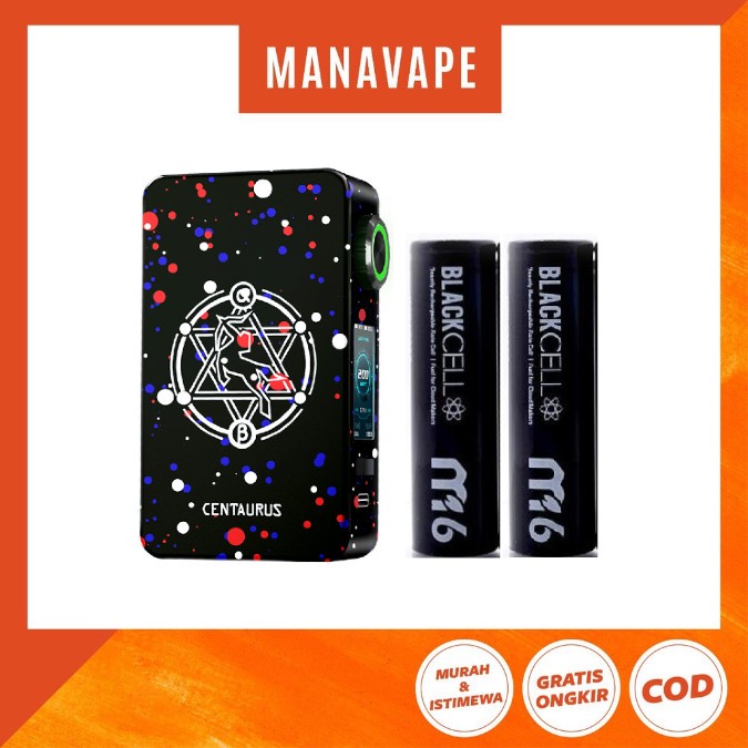 Jual CENTAURUS M200 MOD AUTHENTIC by LOST VAPE + BATTERY BLACKCELL M6 ...