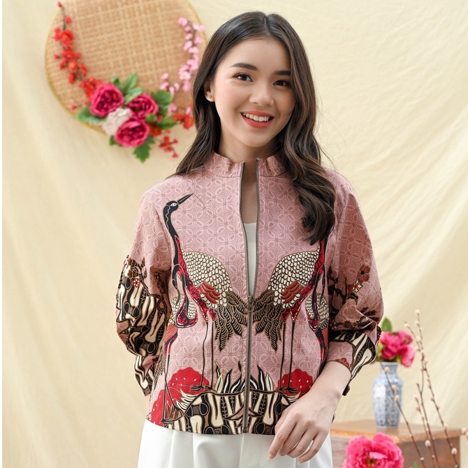 Jual Outer Batik 135 JCO /Jaket Batik Wanita Modern/ Luaran Batik ...