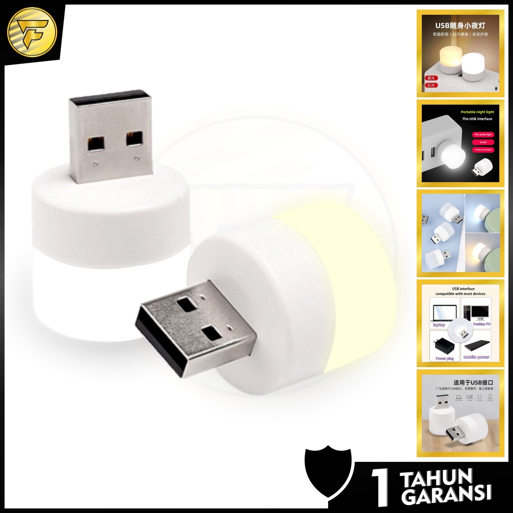 Jual Lampu USB LED mini portable lampu darurat tidur belajar emergency ...