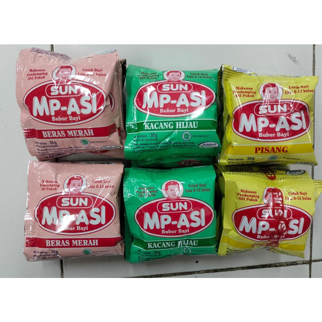 Jual SUN MP-ASI Bubur Bayi 20gr x 6 sachet | Shopee Indonesia