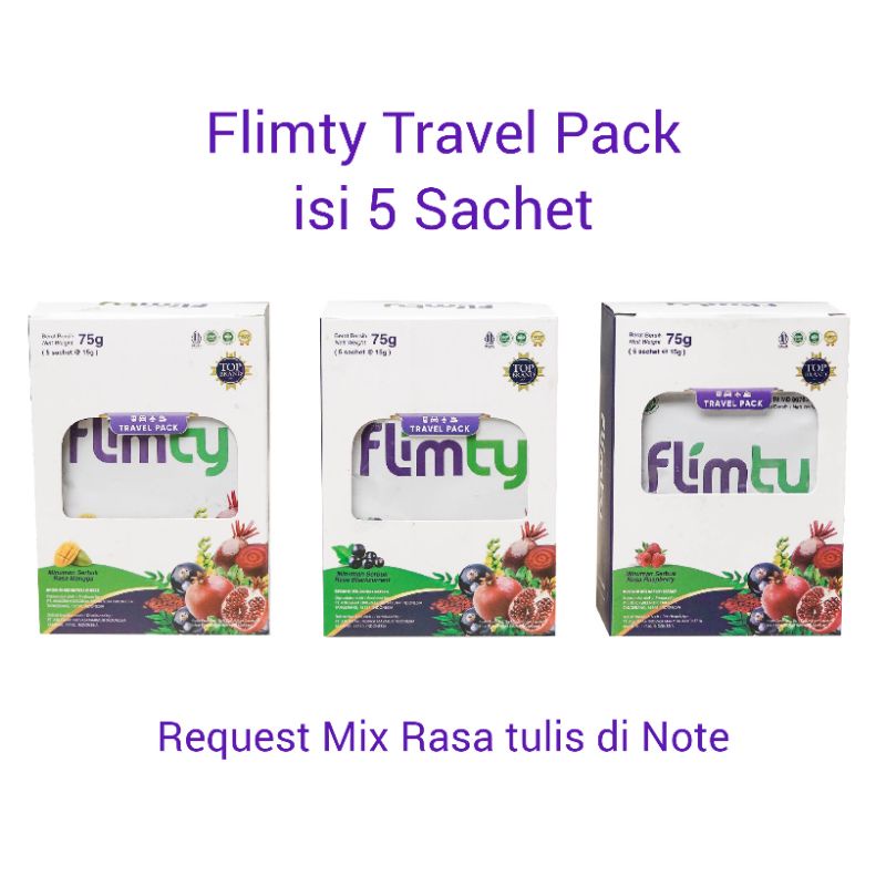 Jual Flimty Fiber 5 Sachet Travel Pack Cobain Dulu! Mango Raspberry ...
