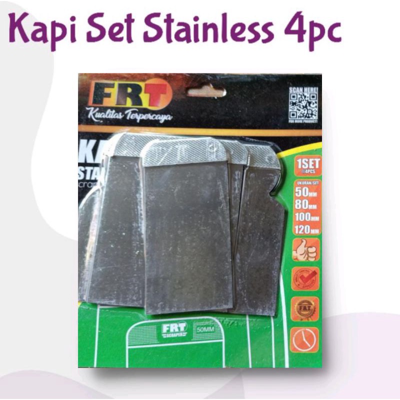 Jual Kapi Set Stainless / Scraper Set 4pc | Shopee Indonesia