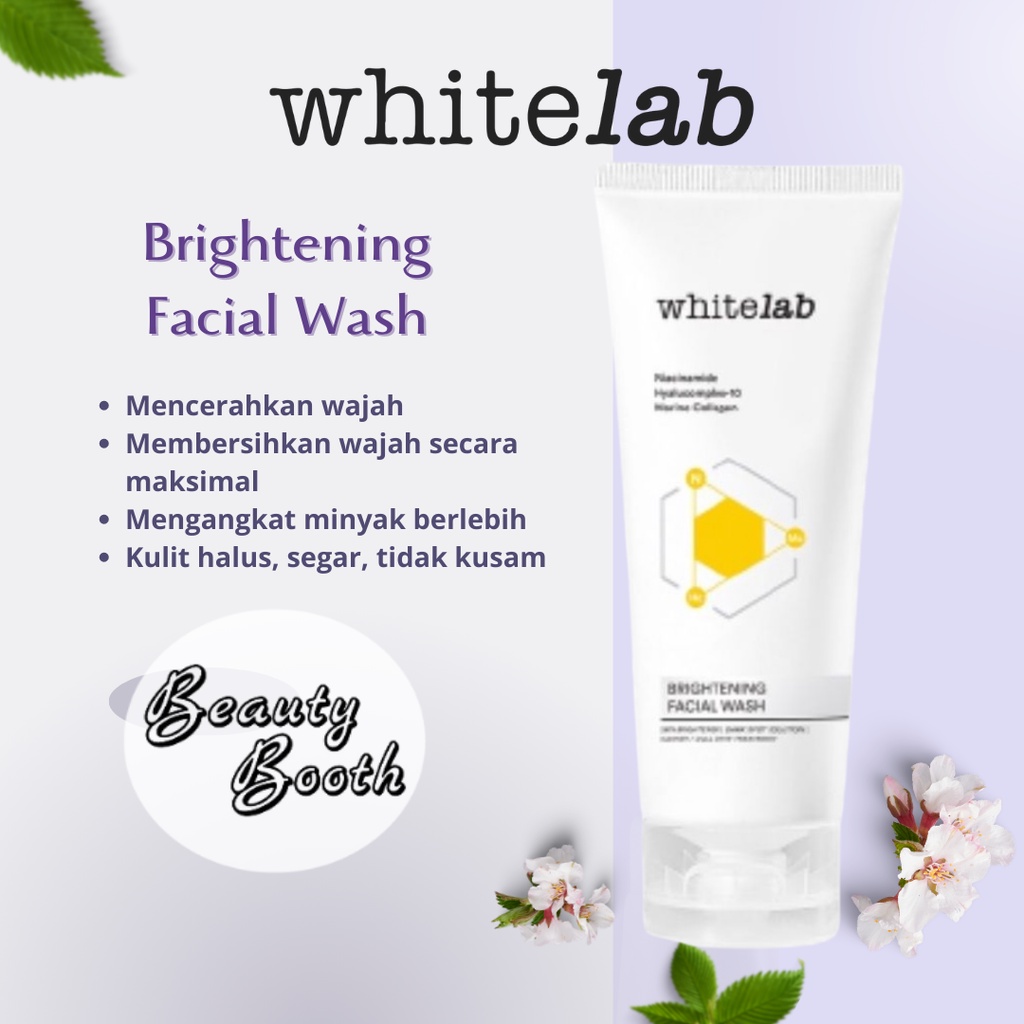 Jual WHITELAB Brightening Facial Wash | White lab Brightening Face Wash ...