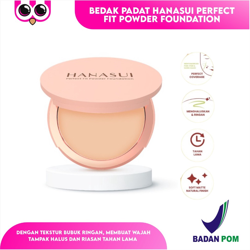 Jual BEDAK PADAT HANASUI PERFECT FIT POWDER FOUNDATION | Shopee Indonesia