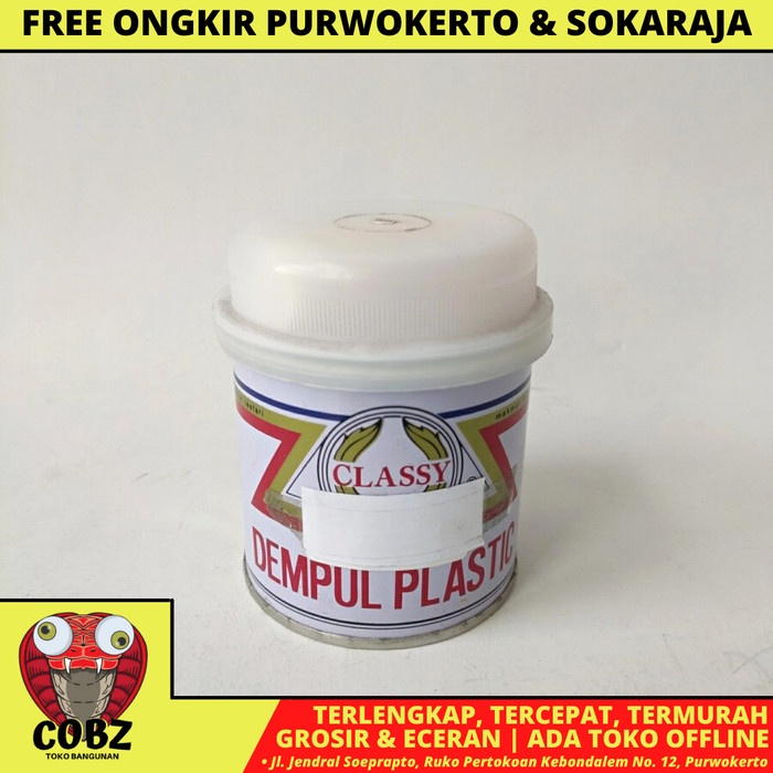 Jual 1/4 KG / CLASSY DEMPUL PLASTIK BESI MOTOR MOBIL PER KALENG ...
