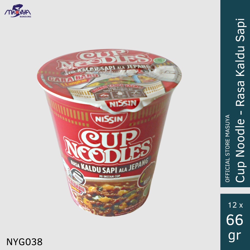 Jual YUMMY! Nissin Cup Noodle Ala Jepang Kaldu Sapi 66 Gr | Shopee Indonesia