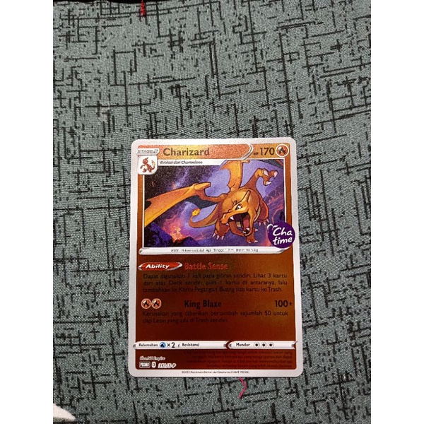 Jual kartu pokemon chatime Charizard limited | Shopee Indonesia