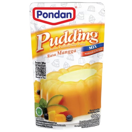 Jual Pondan Pudding Mangga 100gr Bubuk Puding Siap Pakai | Shopee Indonesia