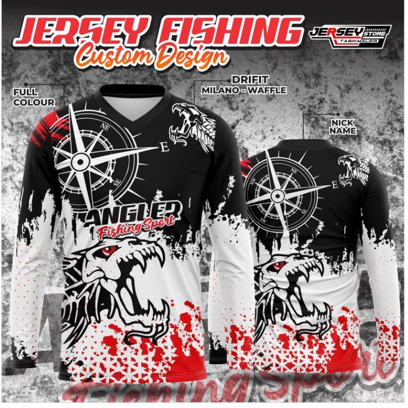 Jual Jersey mancing angler dry fit motip angler new | Shopee Indonesia