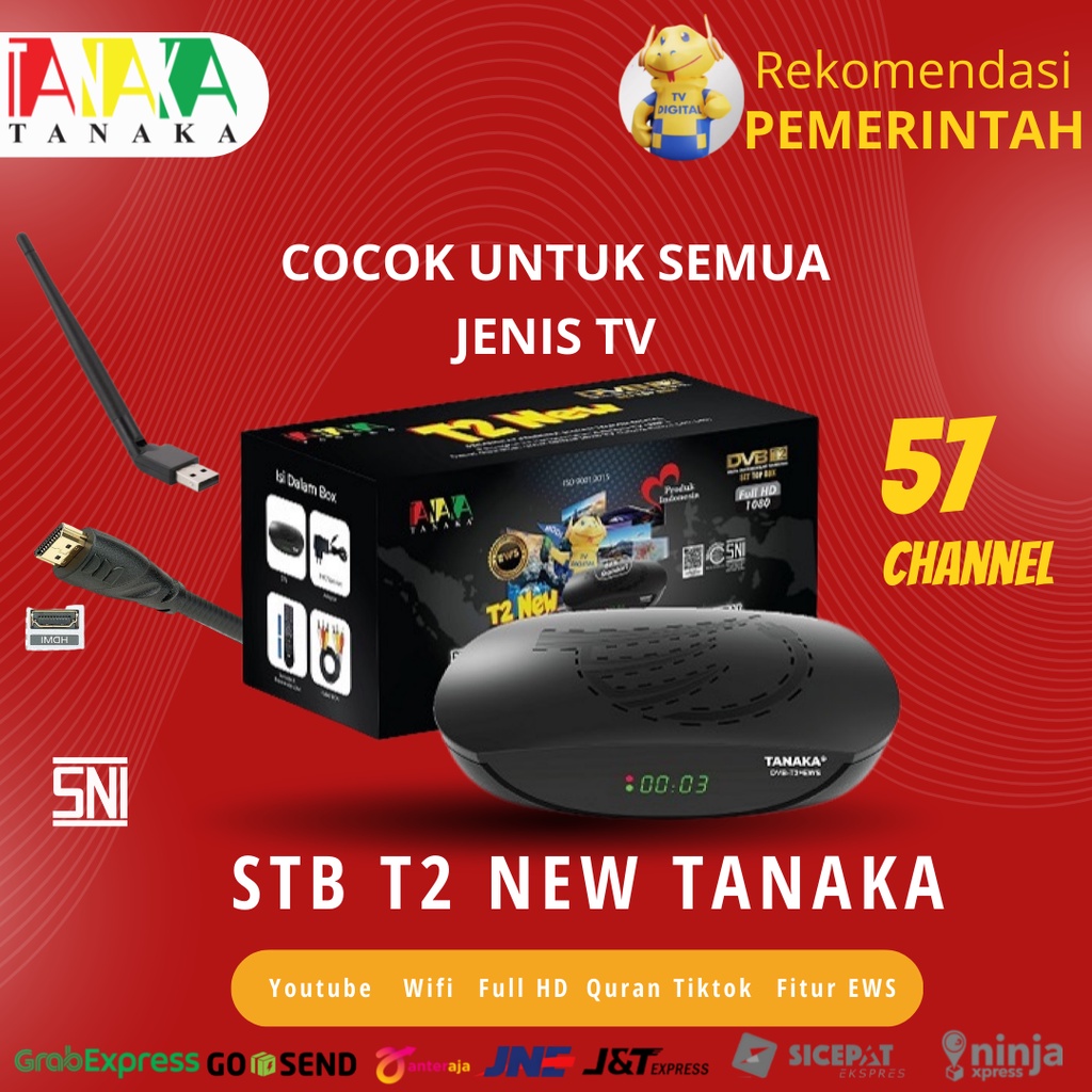 Jual SET TOP BOX TV DIGITAL TANAKA T2 NEW HD | Shopee Indonesia